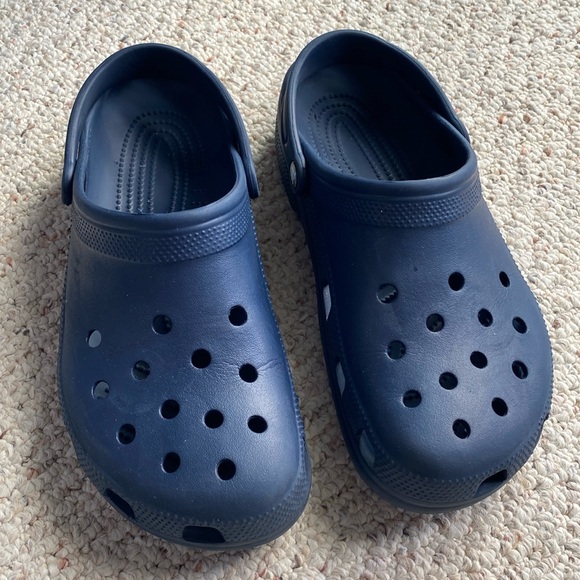 CROCS | Shoes | Crocs Navy Blue Sandal Size 1 Used But Still In Great ...